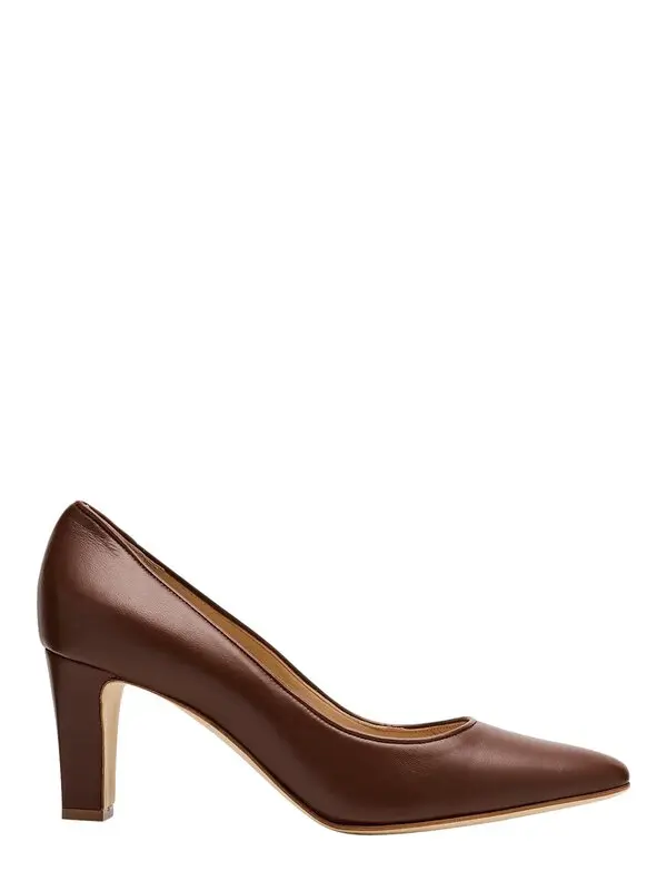 manolo blahnik - Manolo Blahnik Skiotto Leather Pumps