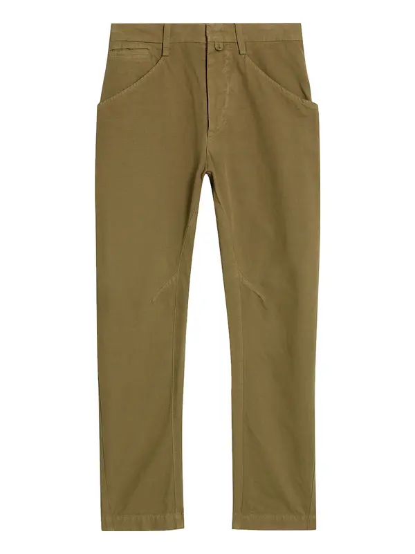 Isabel Marant Tapered Cotton Chinos - Army Green