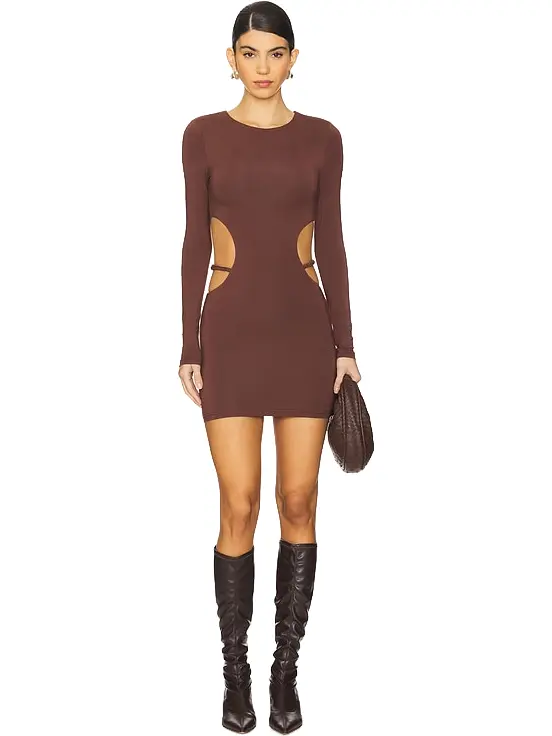 Superdown Torianna Mini Dress - Chocolate Brown