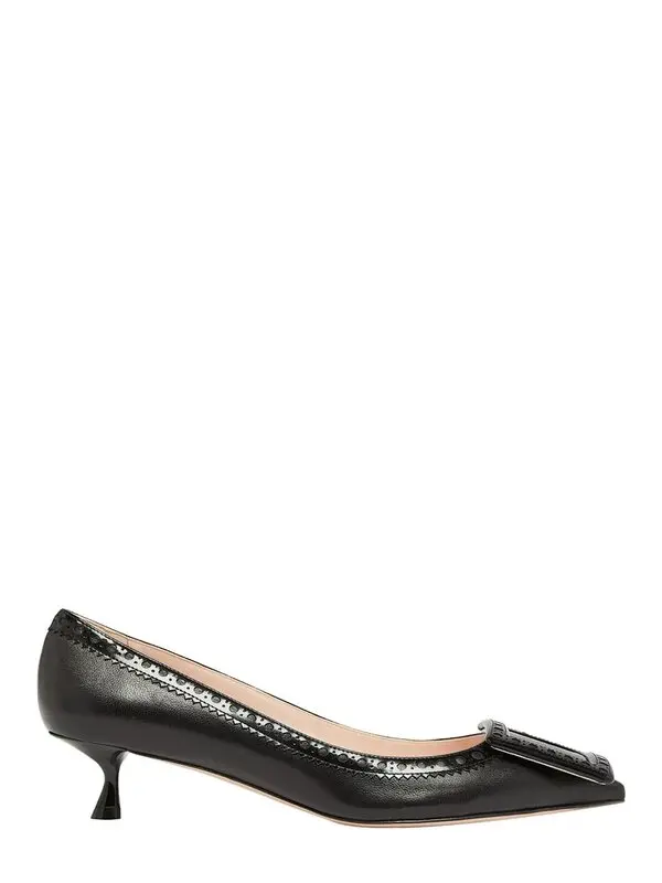 ROGER VIVIER I Love Vivier Kitten Heel Pumps - Nero