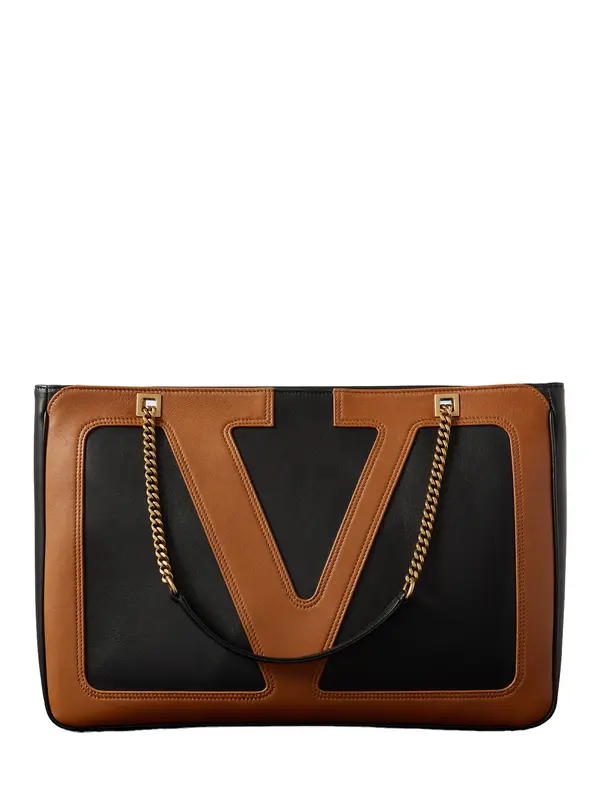 Valentino Garavani Viva Superstar Medium Two-tone Shoulder Bag - Brown