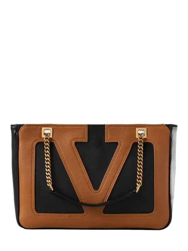 Valentino Garavani Viva Superstar Leather Shoulder Bag - Brown
