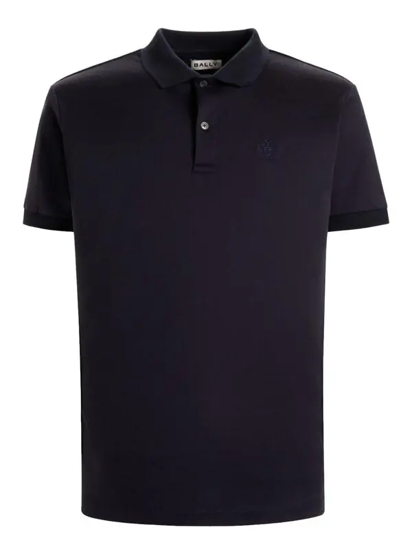 Bally Logo-embroidered Polo Shirt - Blue