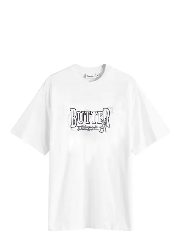 BUTTER GOODS Arrangement T-shirt - White