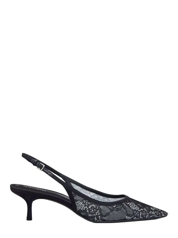 REFORMATION Wrenley Heeled Slingback - Black