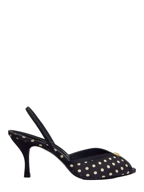 REFORMATION Paula Heeled Sandal - Black