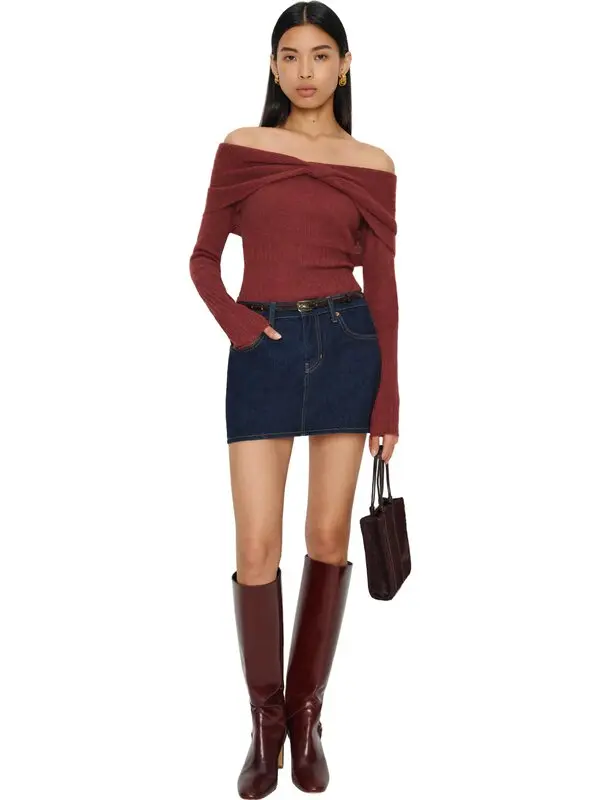 REFORMATION Florie Sweater - Red