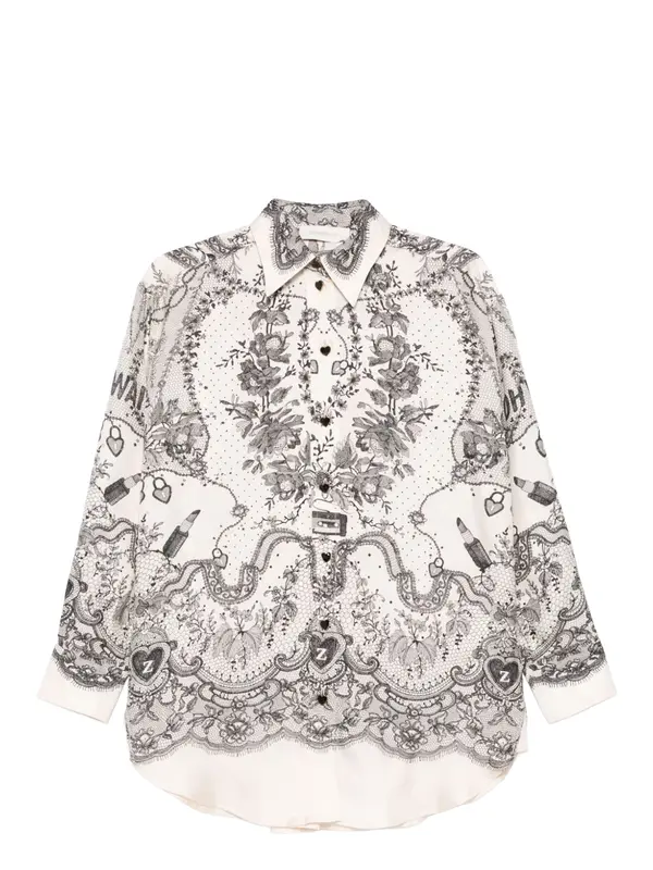 Zimmermann Crush Shirt - Neutrals