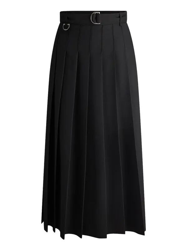 Fusalp Tita Midi Pleated Skirt - Black