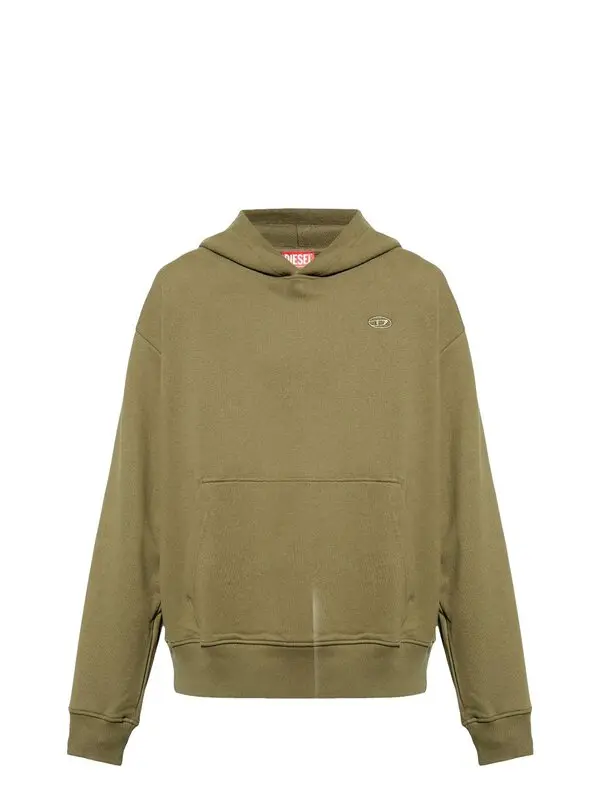 DIESEL® S-macs-hood-megoval-d Hoodie - Green