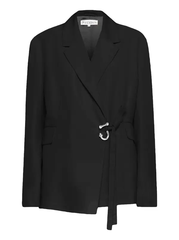 JW Anderson Wrap-design Blazer - Black