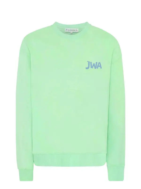 JW Anderson Logo-print Sweatshirt - Green