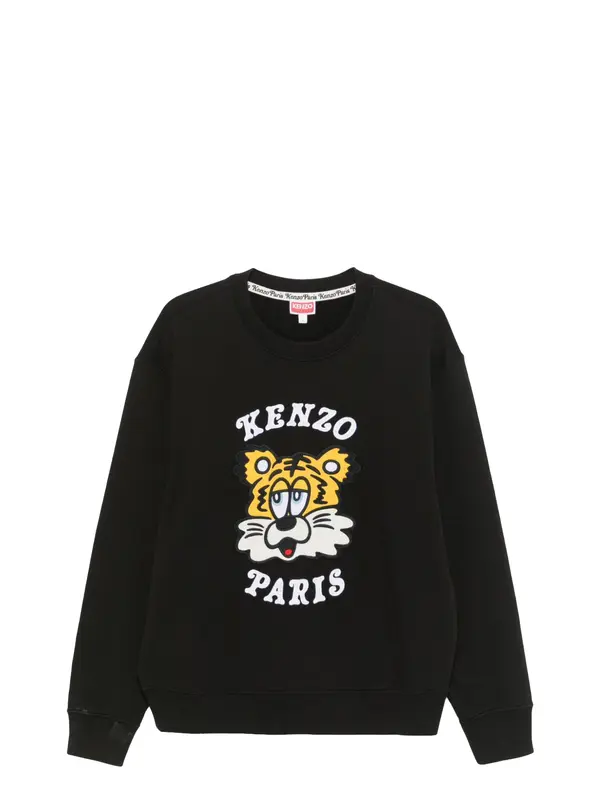 Kenzo Embroidered-logo Sweatshirt - Black