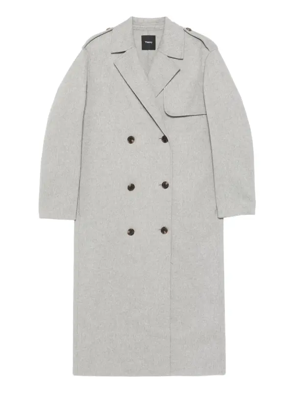 Theory Mélange-effect Coat - Grey
