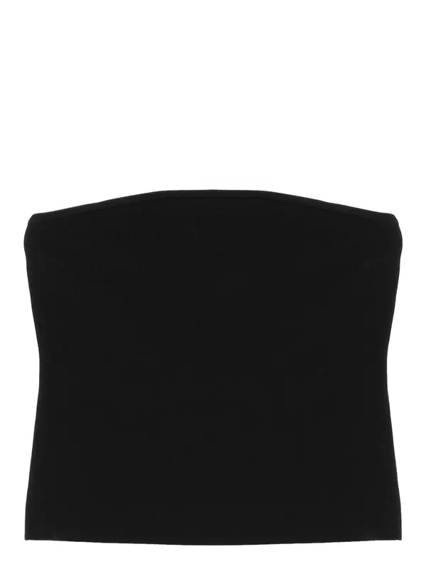 Matteau Strapless Knit Top - Black