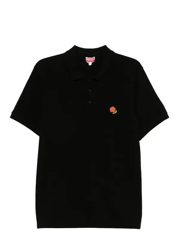 Kenzo Pop Embroidered Polo Shirt - Black