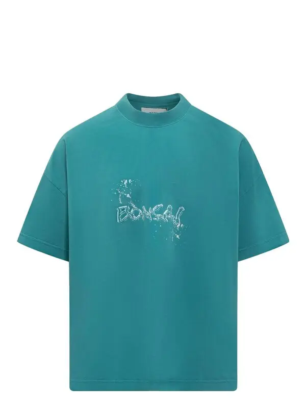 BONSAI Logo-print T-shirt - Blue