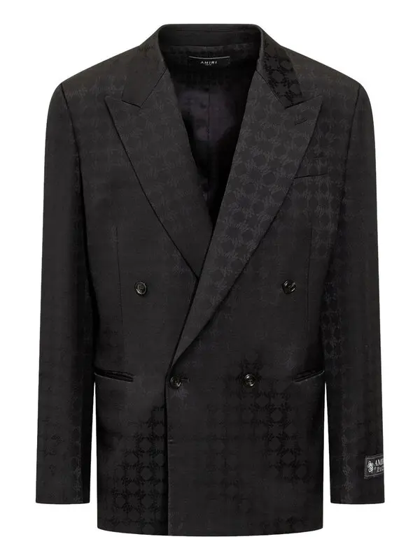 Amiri Double-breasted Blazer - Black