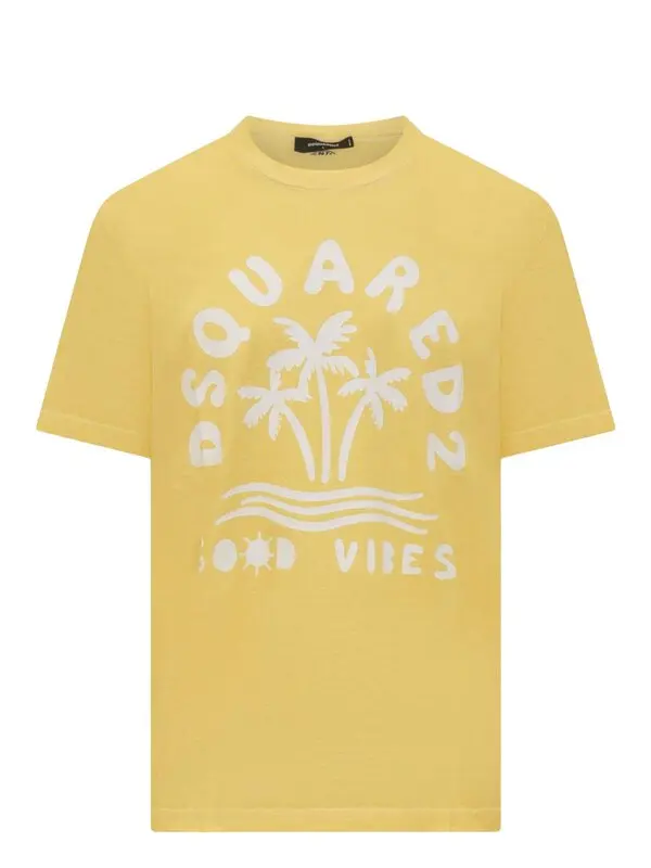 Dsquared2 Good Vibes T-shirt - Yellow