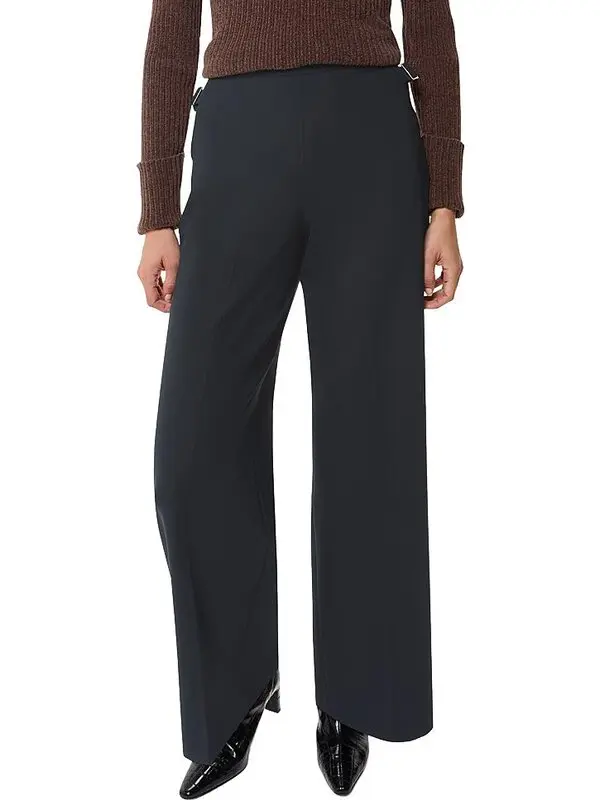 Whistles Louisa Tab Detail Trousers - Black
