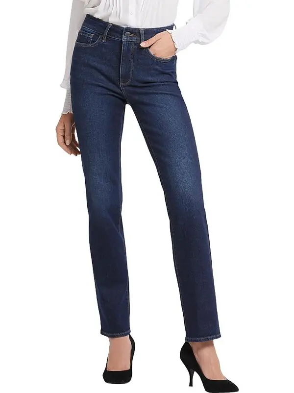NYDJ Marilyn High Rise Straight Jeans - Riverbridge