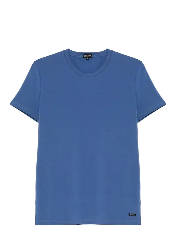Zegna Round-neck T-shirt - Blue