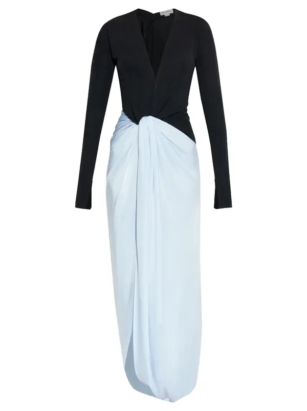 Victoria Beckham Knot-detail Gown - Black