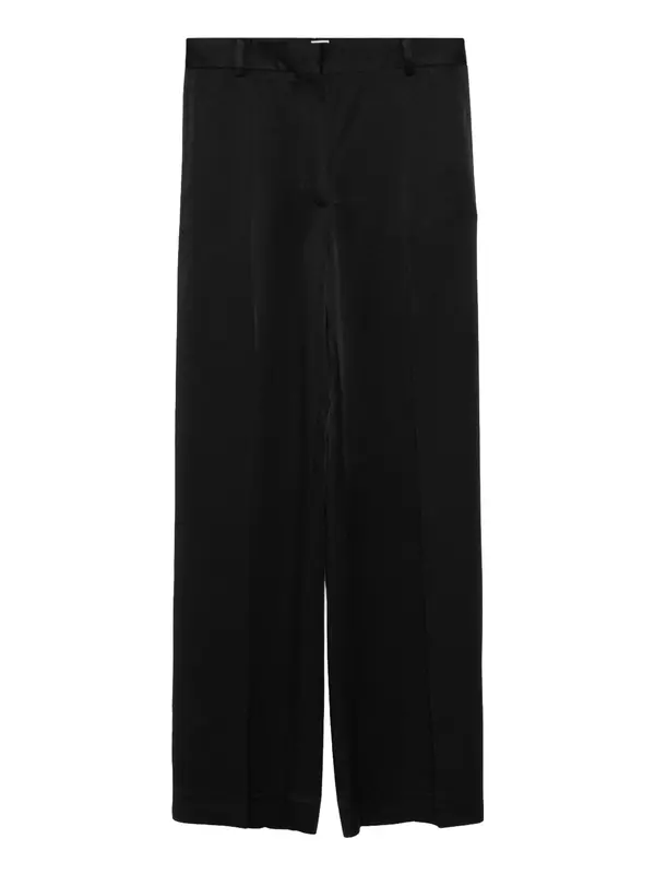 TOTEME Crepe De Chine Trousers - Black