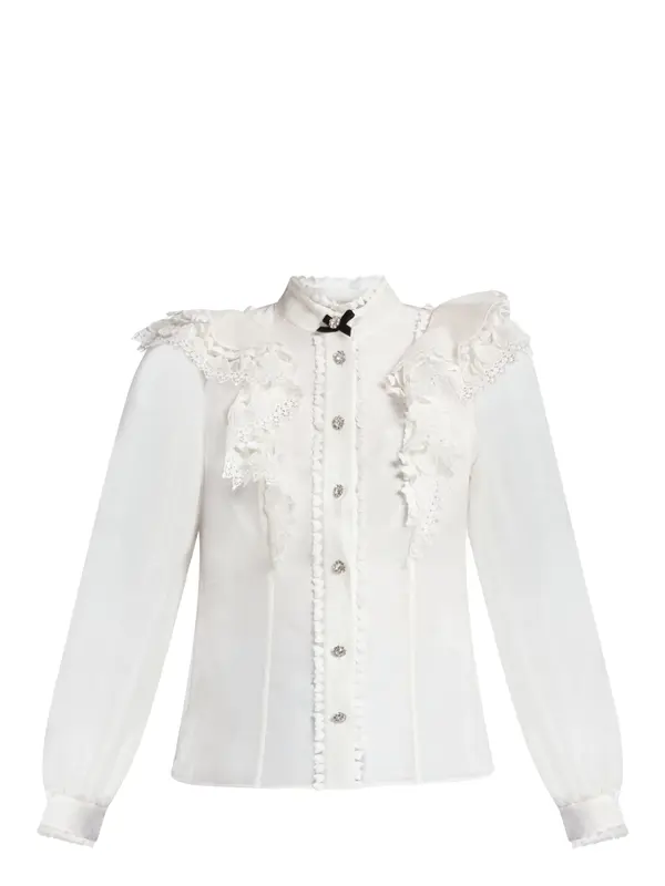 Zimmermann Crush Blouse - White
