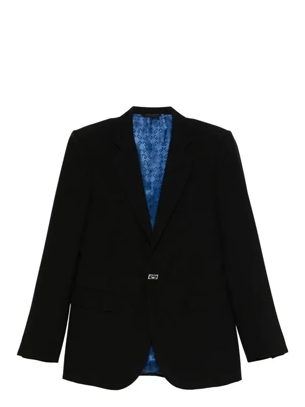 Givenchy 2g-clip Wool Blazer - Black