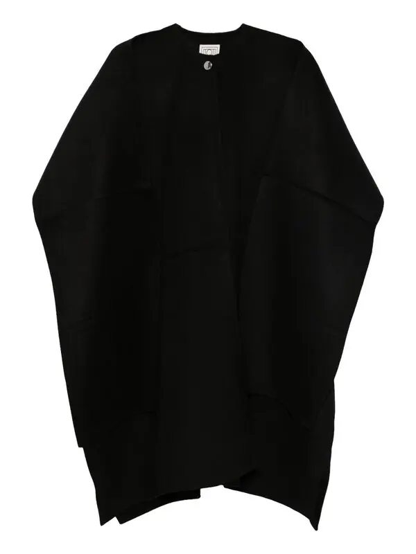 TOTEME Scarf-detailing Cape - Black