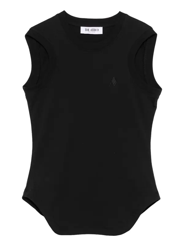 Attico Reese Tank Top - Black
