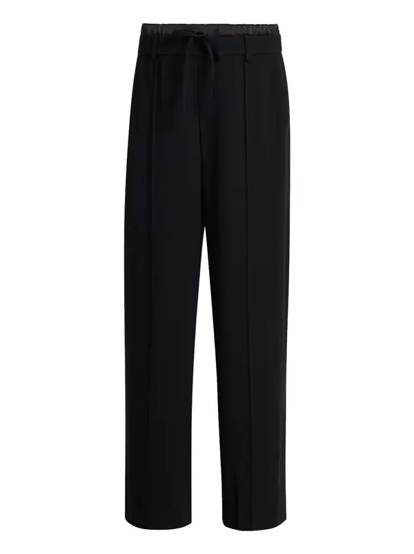Vince Crepe Palazzo Pants - Black