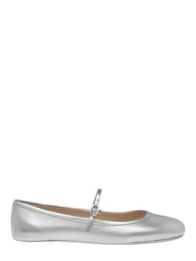 GIANVITO ROSSI Carla Ballerina - Silver Nappa