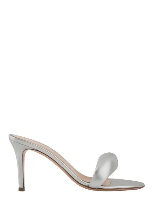 GIANVITO ROSSI Bijoux 85 Mules - Silver