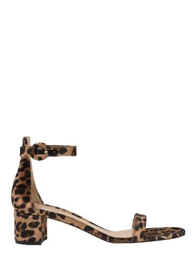 GIANVITO ROSSI Gaeta 45 Sandal - Brown Textile