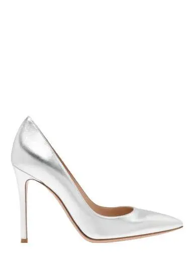 GIANVITO ROSSI 105 Pumps - Metallic Silver