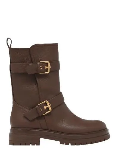 GIANVITO ROSSI Thiago Biker Boots - Brown