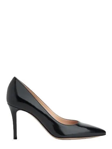 GIANVITO ROSSI 85 Pumps - Black Leather