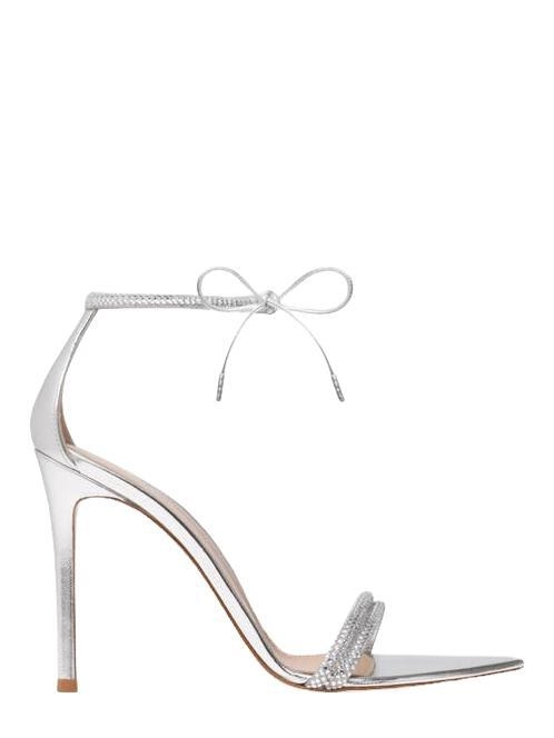 GIANVITO ROSSI Montecarlo High Heel Sandals - Silver