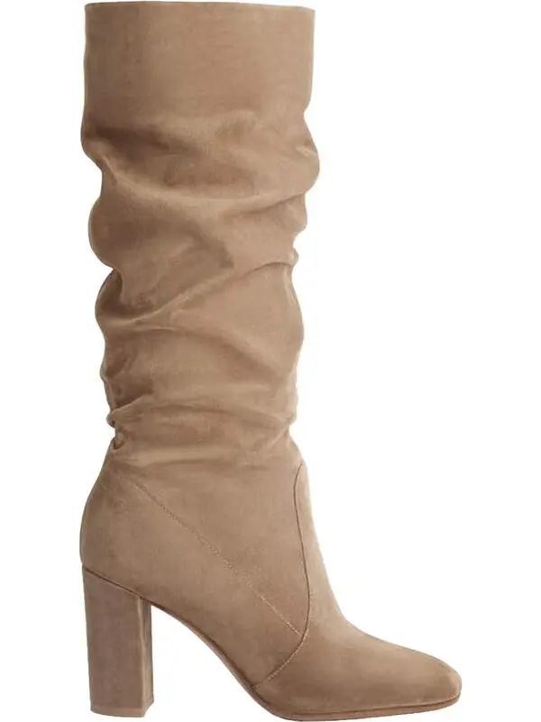 GIANVITO ROSSI Glen Boots - Tan Suede