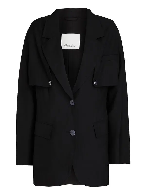 3.1 Phillip Lim Wool-blend Blazer - Black