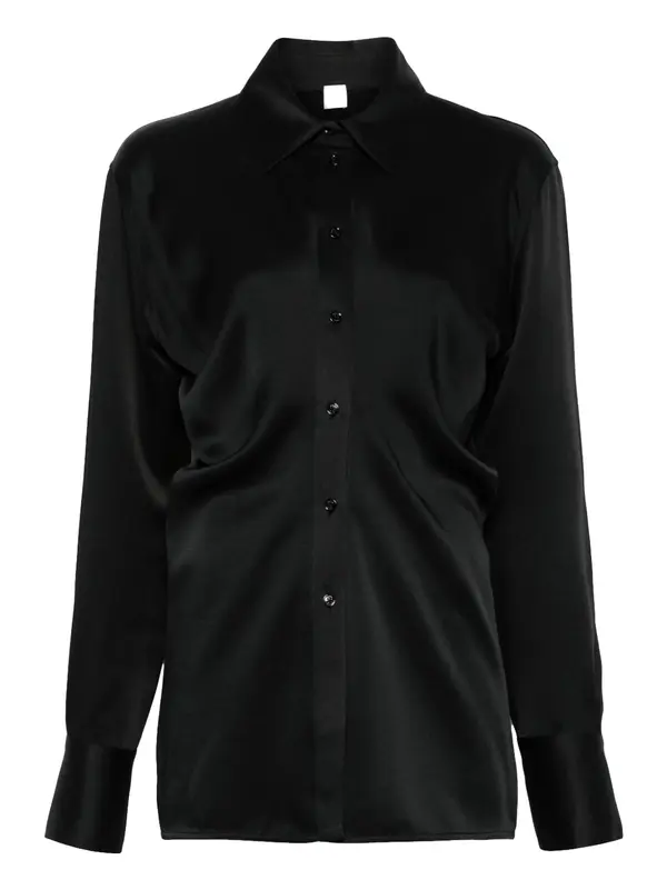 TOTEME Slouch Waist Shirt - Black
