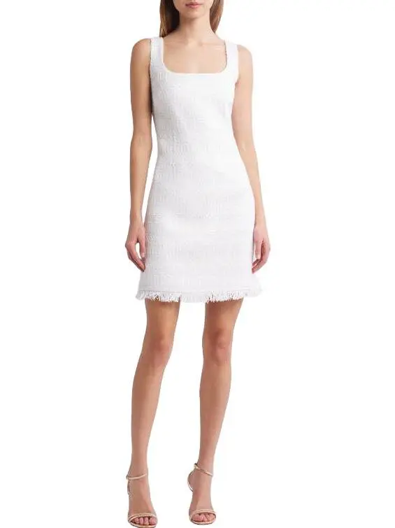 Kobi Halperin Amelia Tweed Mini Dress - White