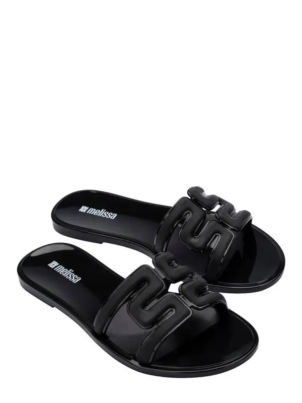Melissa M Slide Sandal - Black