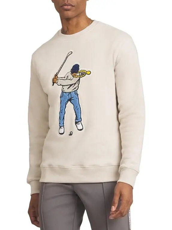 EASTSIDE GOLF Swingman Appliqué Sweatshirt - Pumice