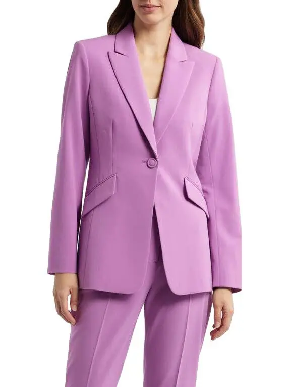 TAHARI ASL One-button Jacket - Orchid