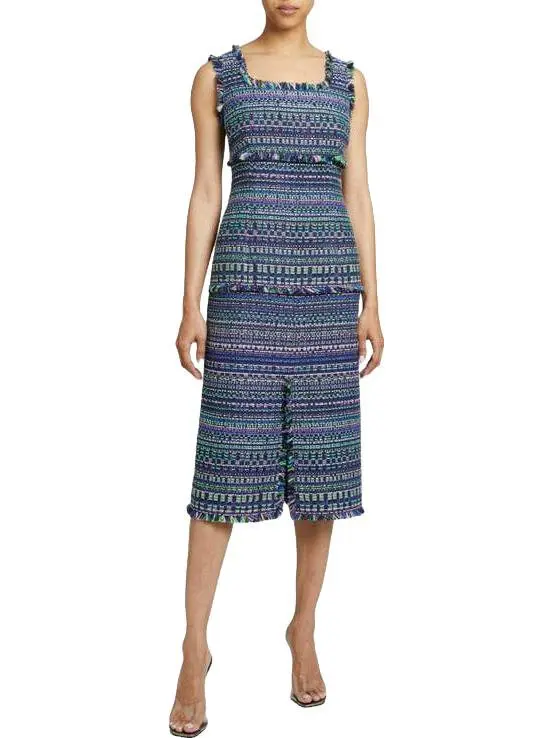Santorelli Faye A-line Sleeveless Sheath Dress - Purple Multi