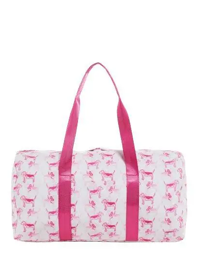 TRVL DESIGN Puppy Love Duffel - Pink