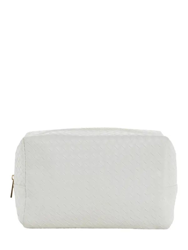 TRVL DESIGN Woven Cosmetic Pouch - White